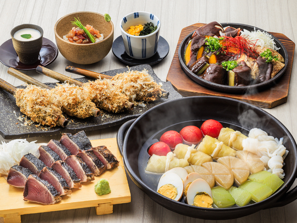 夏コース 鰹三保松原焼きと季節のおでんコース ※6/1より承ります。 - NASUBIナビ | 静岡の食事･宴席･接待【公式】なすびグループ