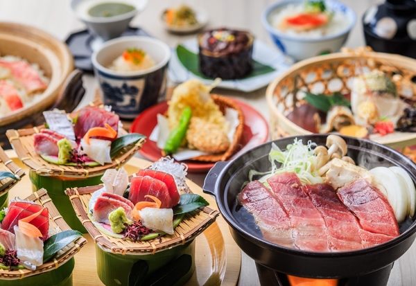 秋プラン 天然南鮪と秋野菜のすき焼鍋と金目鯛土鍋ご飯の秋会席 二鷹 - NASUBIナビ | 静岡の食事･宴席･接待【公式】なすびグループ